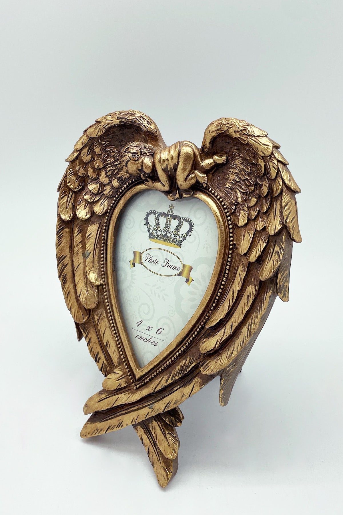 Antique Gold Angel Wing Photo Frame – Lux Living Australia